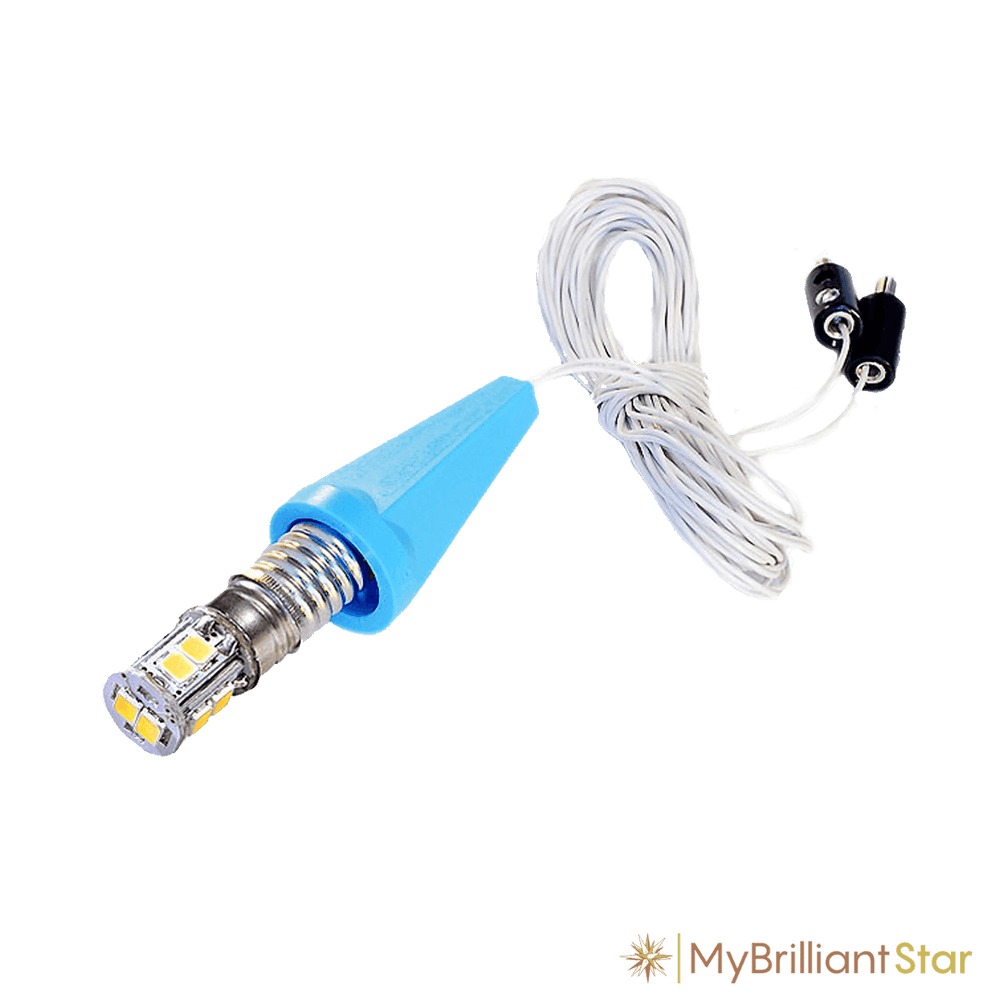 Spare lighting for plastic stars ~ 13 cm / 5 inch ø - assorted colours ...