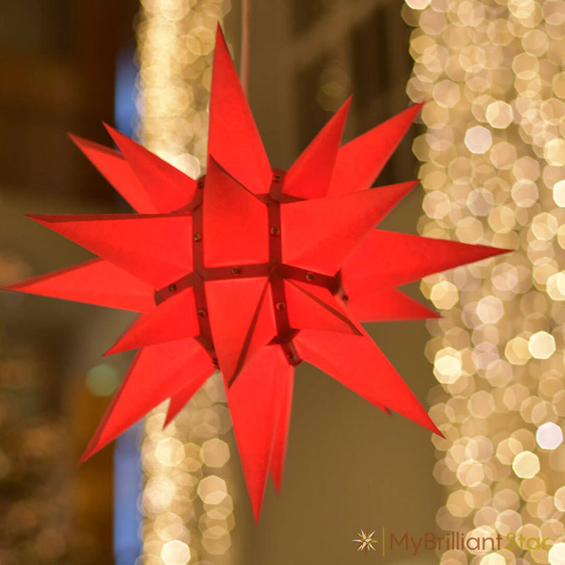 Original Herrnhut paper star, red, ~ 40 cm / 16 inch ø from $49.95 CAD